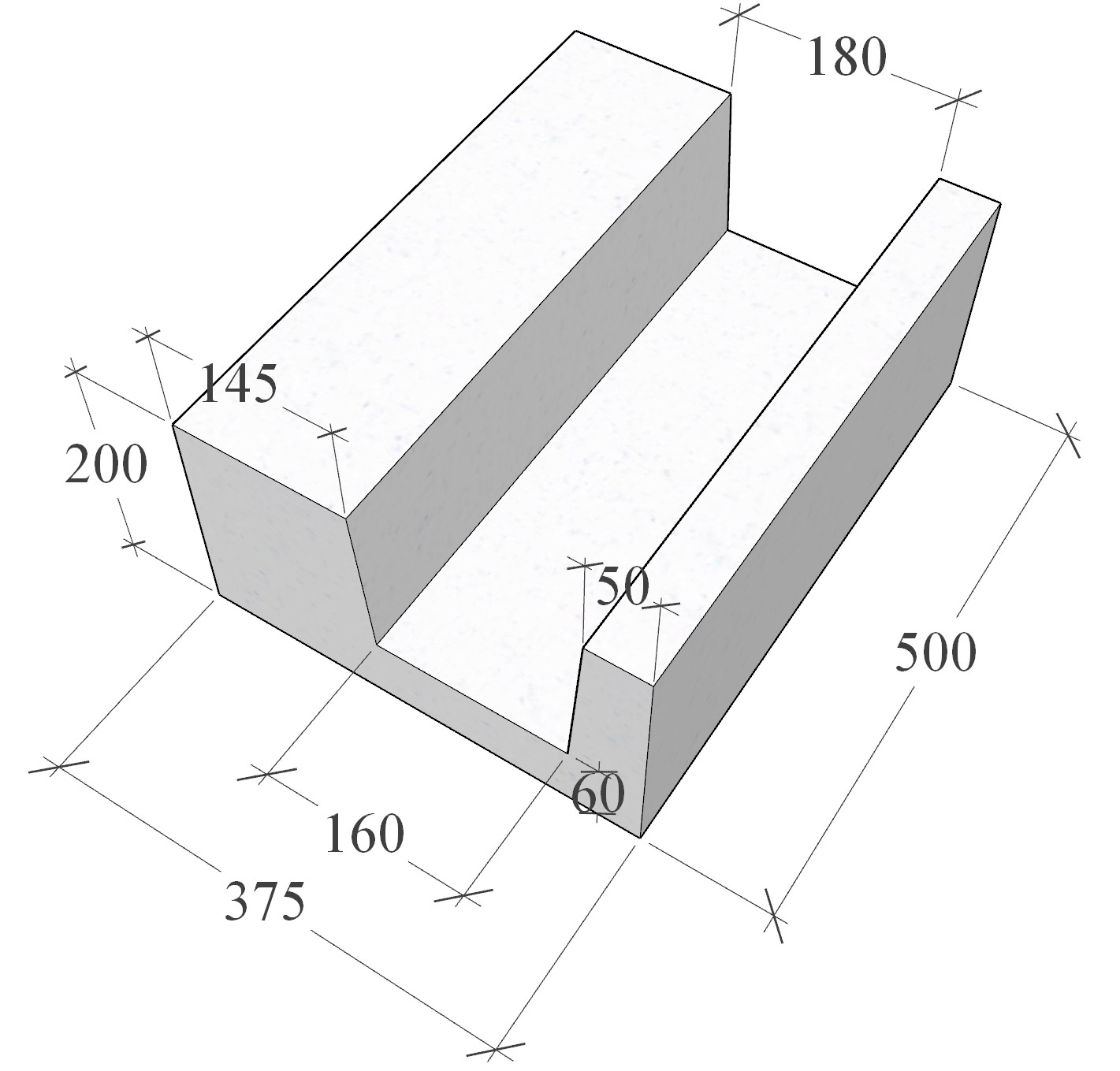 VIABLOKK U-BLOKK D450/37,5 - Viastein