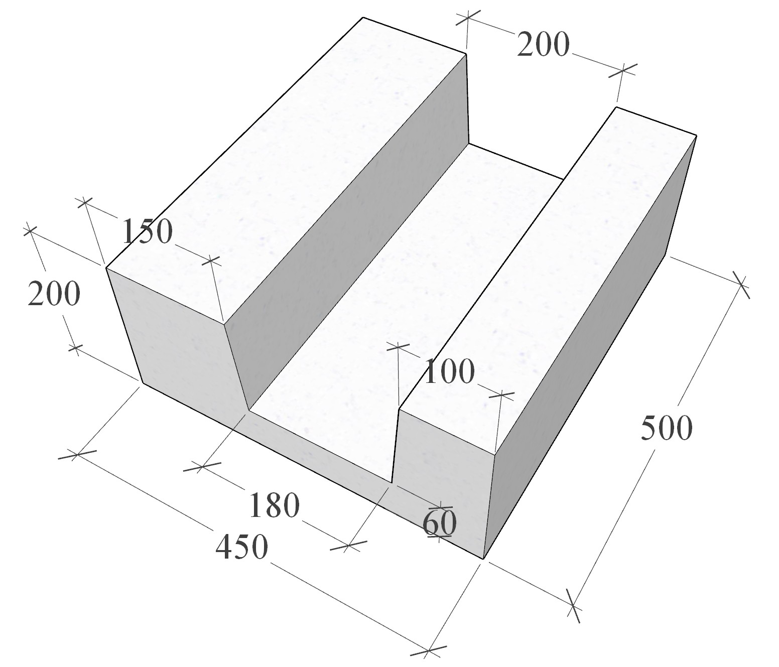 VIABLOKK U-BLOKK D450/45 - Viastein